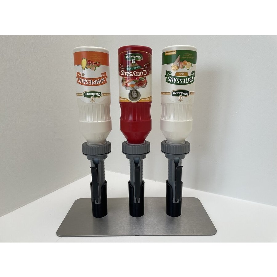 Buy 3 Oliehoorn sauce dispensers | 900ML | online - HorecaTraders