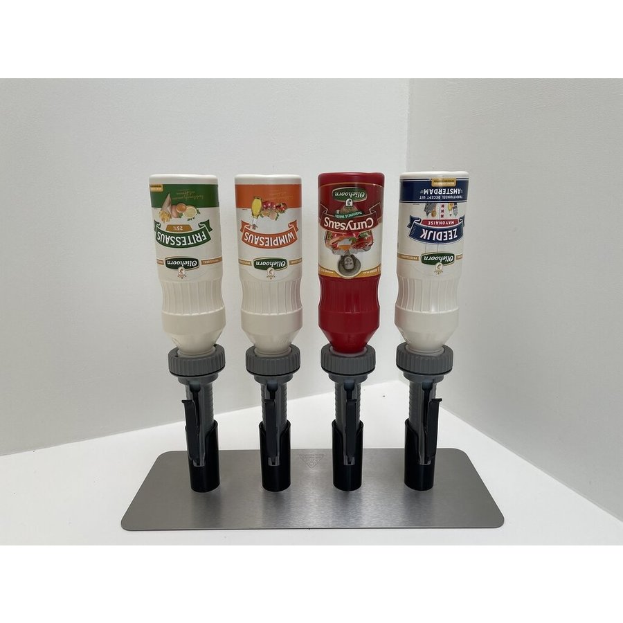 Buy 4 Oliehoorn sauce dispensers | 900ML | online - HorecaTraders