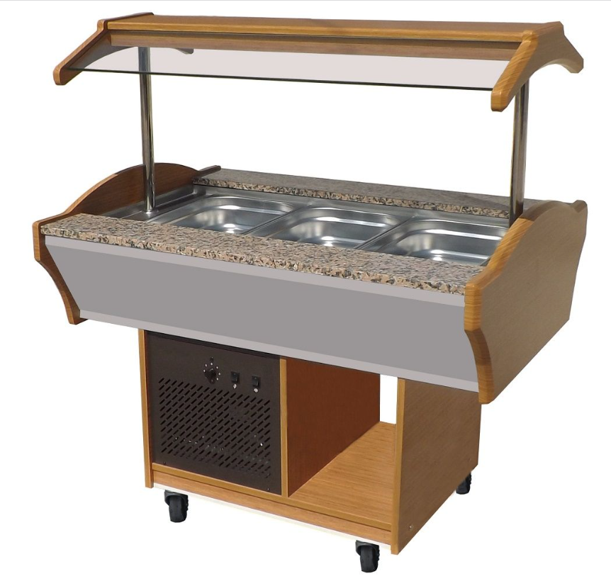 Gekoeld |Buffet | GN 3/1 | 1200 (B) x 900 (D) x 1350(H) mm - Horeca Traders