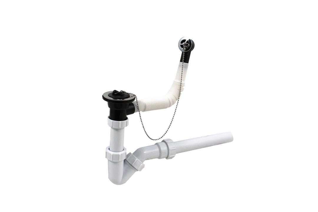 Buy Drain plug with overflow, plug, chain and pipe siphon online ...