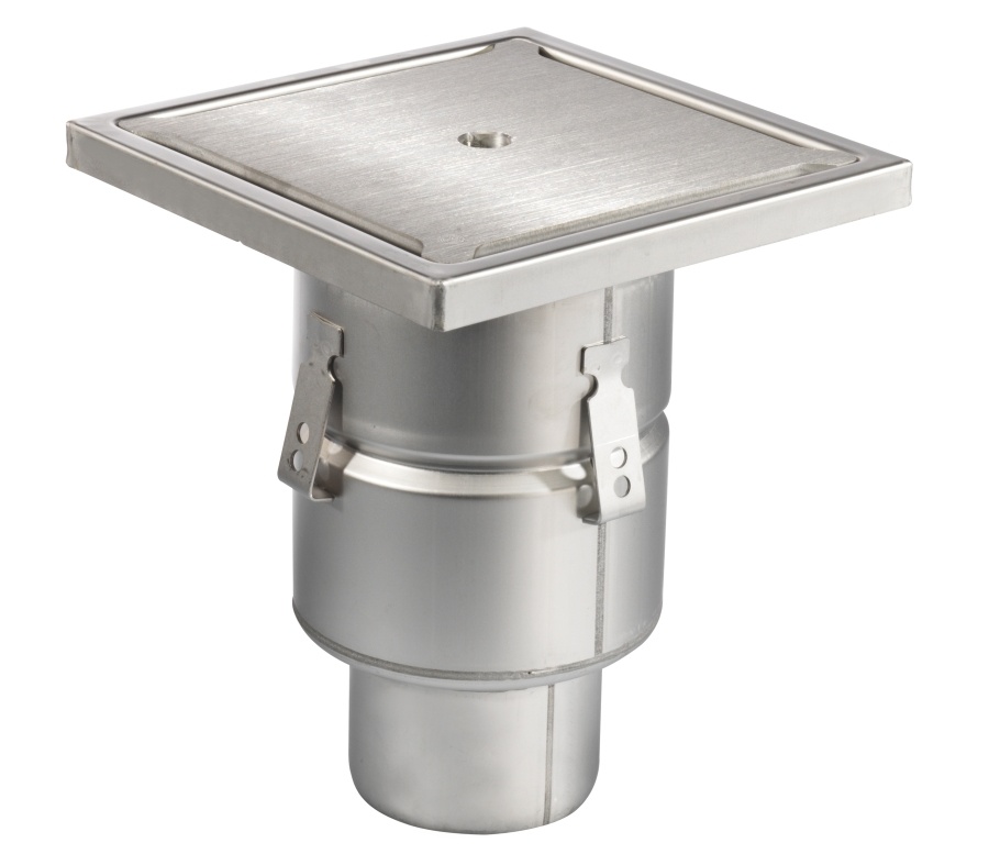 Buy Floor well | 250x250mm | stainless steel 304 | vertical connection ...