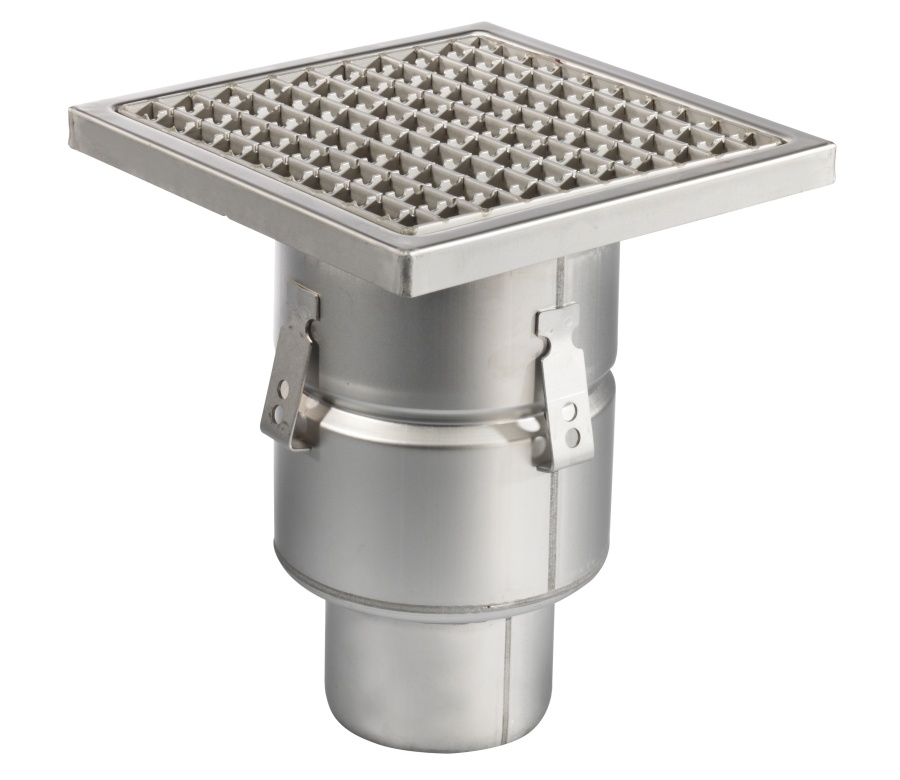 Buy Floor well | 250x250mm | stainless steel 304 | vertical connection ...