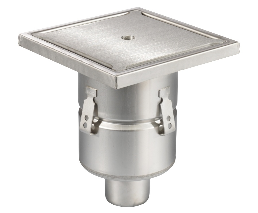 Buy Floor well | 250x250mm | stainless steel 304 | vertical connection ...