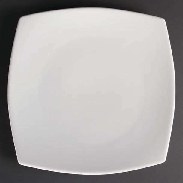 Buy Whiteware square plates with rounded corners | 30,5Øcm | 6 pieces ...