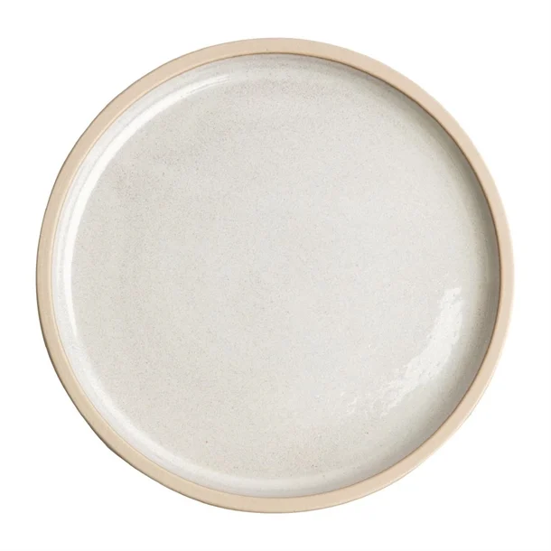 Buy Canvas flat round plates white 25cm (6 pieces) online - HorecaTraders