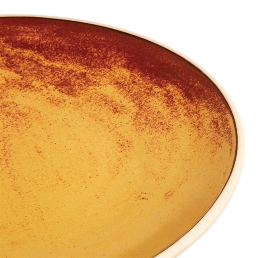 Buy Canvas arched plates rust orange 27cm (6 pieces) online - HorecaTraders