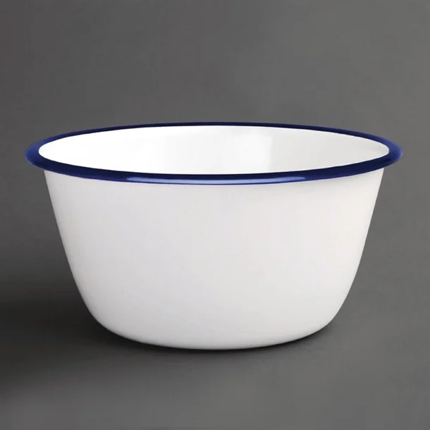 Buy Enamel enamel bowls | 15.5Øx(h)7.5 cm | 6 pieces online - HorecaTraders