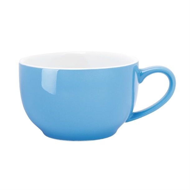 Buy Cafe coffee cups | blue | 230ml | 12 pieces online - HorecaTraders