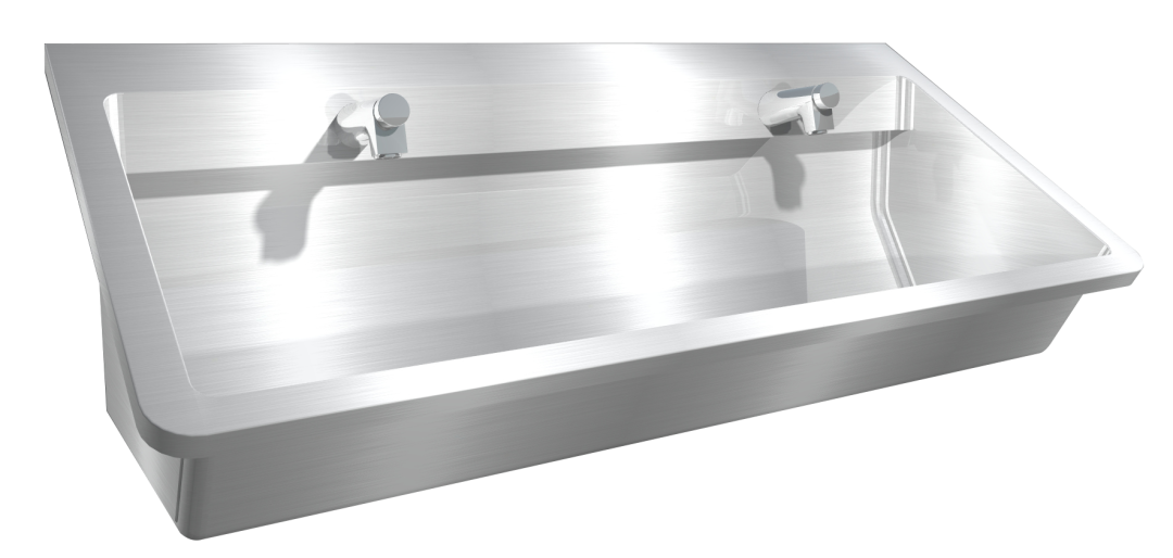 Buy Washing trough | Stainless steel | Including taps | 4 sizes online ...