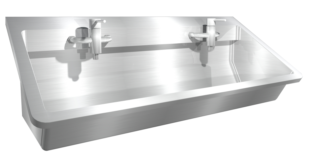 Buy Washing trough | Stainless steel | Including taps | 4 sizes online ...