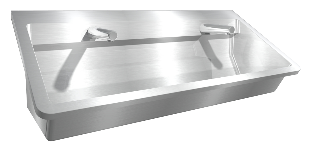 Buy Washing trough | Stainless steel | Including taps | 4 sizes online ...