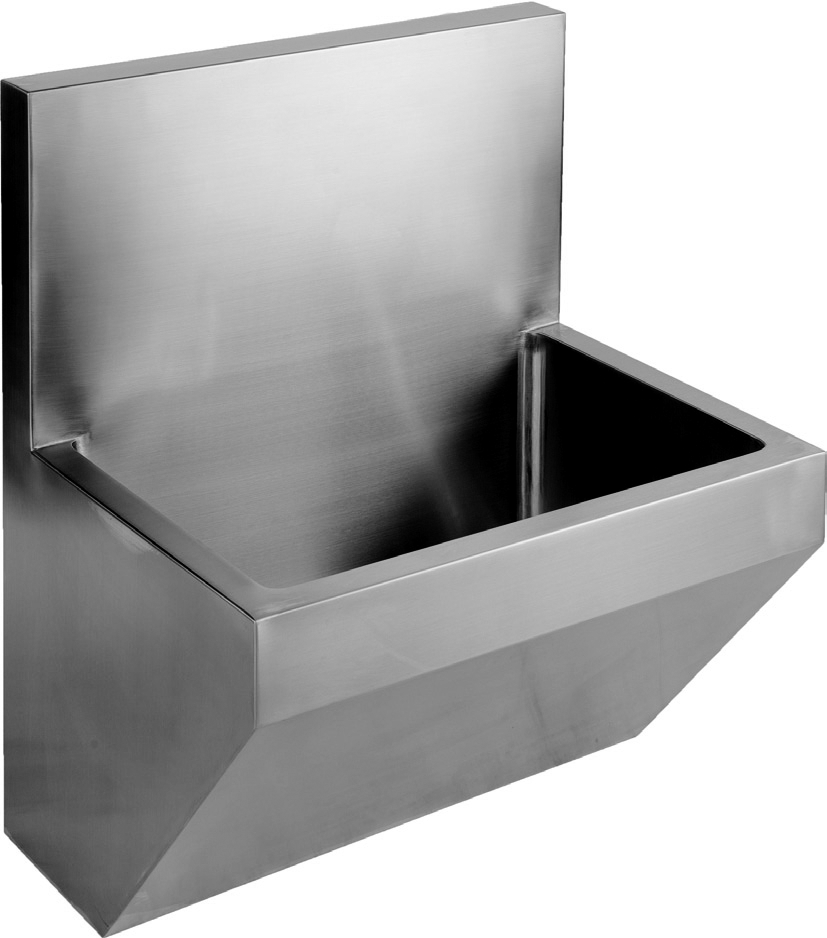 Buy Industrial wash basin | Stainless steel | D 520 x H 830 mm online ...