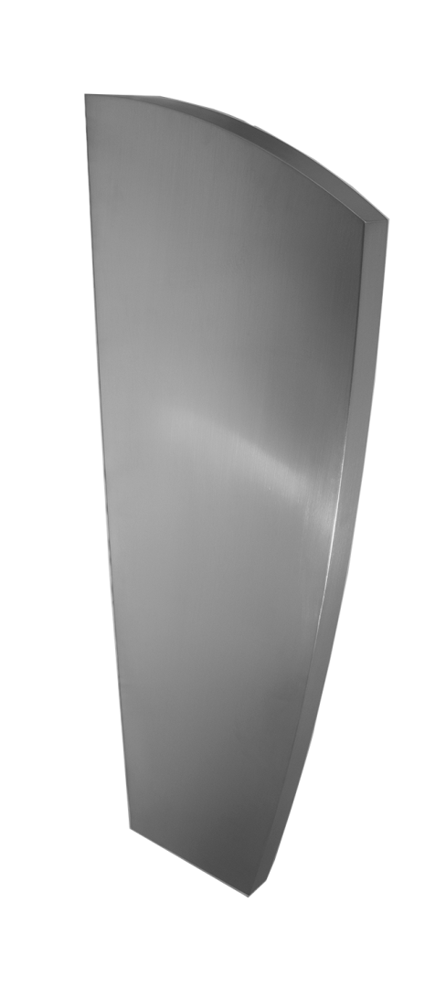 Buy urinal bulkhead | Stainless steel | W 80/57 x D 385 x H 1092 mm ...