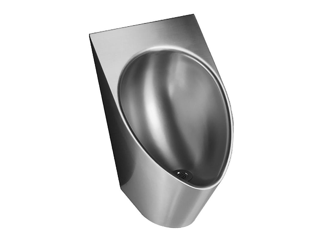 Buy Waterless urinal made of stainless steel | W 345 x D 361 x H 569 mm ...