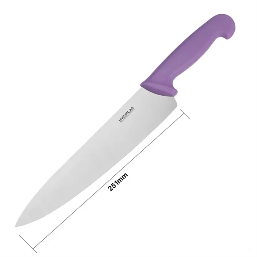 Buy Hygiplas | chef's knife purple | 25cm online - HorecaTraders
