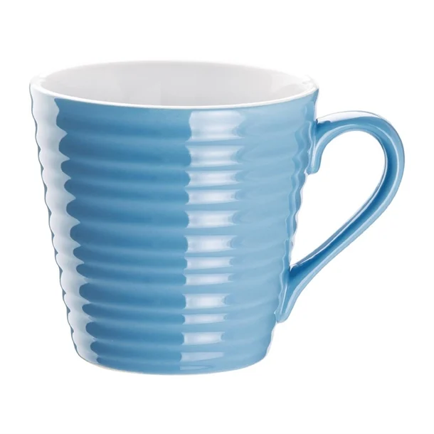 Buy Café mugs blue 34cl | (6 pieces) online - HorecaTraders