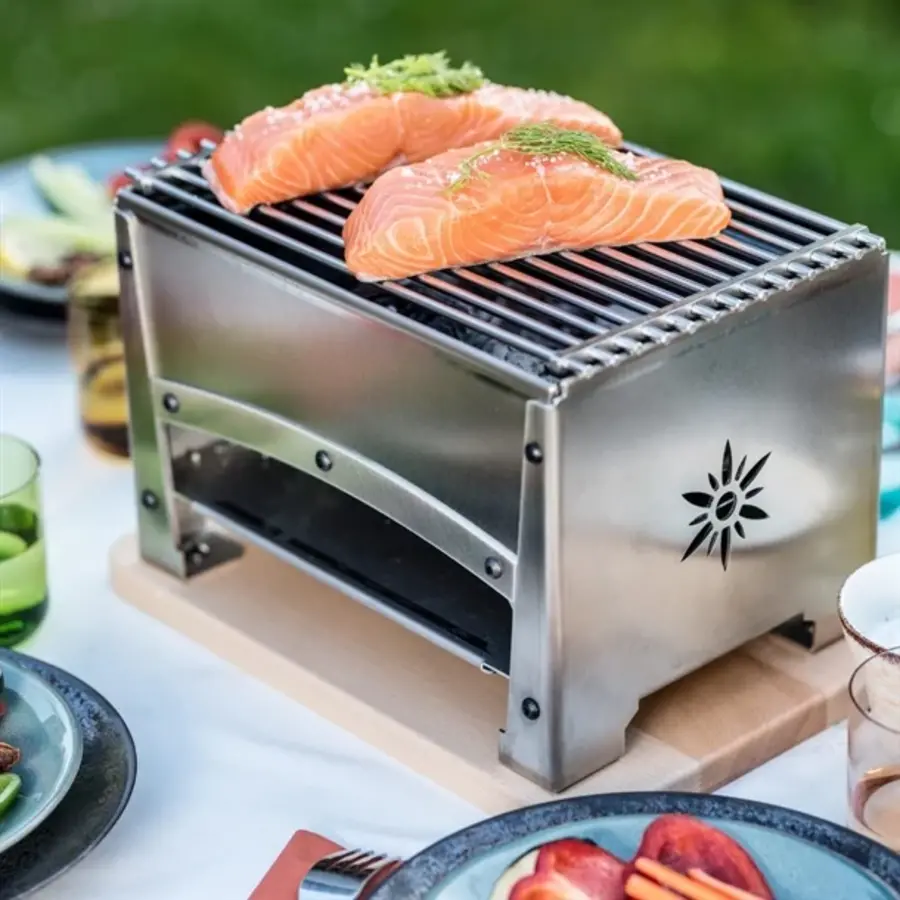 Louis tellier brasero tafelbarbecue brasi-f | 21,5(h) x 22(b) x 32(d)cm ...