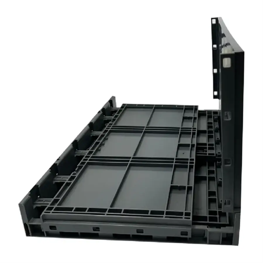 Buy Vogue plastic folding transport storage crate | 594x396x353mm ...