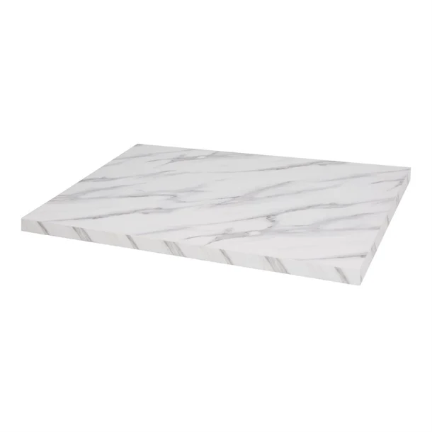 Buy pre-drilled rectangular table top with marble effect | 4.8(h) x 110 ...