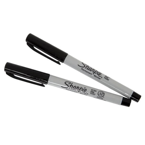 Buy Sharpie Ultra Fine Permanent Marker | Black | (2 Pack) online ...