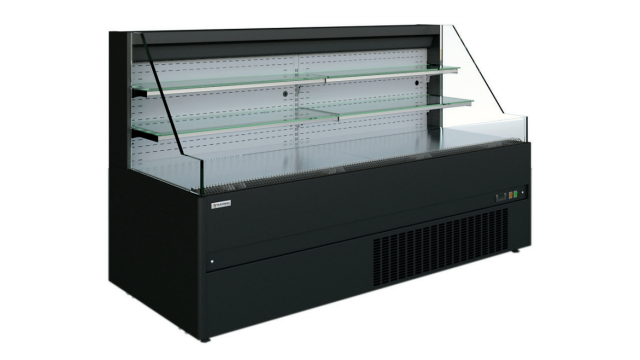 Wand Koeling | zwart | 3 niveaus | B151 x D90 x H115 cm - Horeca Traders