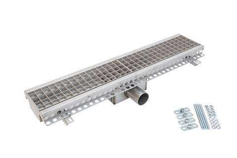 Buy Stainless steel gutter 150x1000mm horizontal drain - incl. grids ...