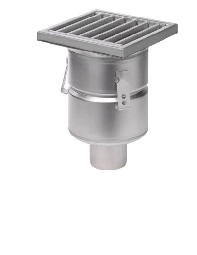 Buy Industrial floor drain stainless steel 304 200 x 200 mm 219 mm ...