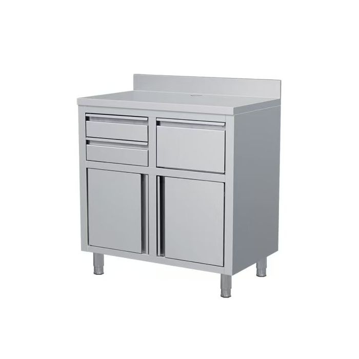 Buy Coffee work table | Stainless steel | 1000x600x1150mm online ...