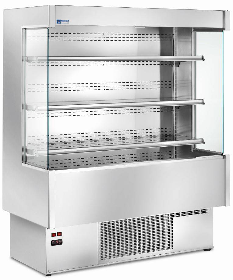 Buy Refrigerated Wall Fridge with 4 shelves - Steel - Ventilated ...