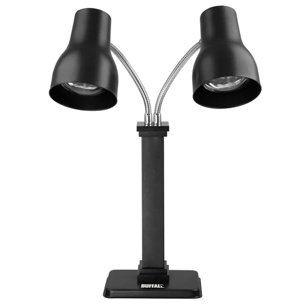Buy double heat lamp stainless steel | adjustable | 66x28x66cm | 2x ...