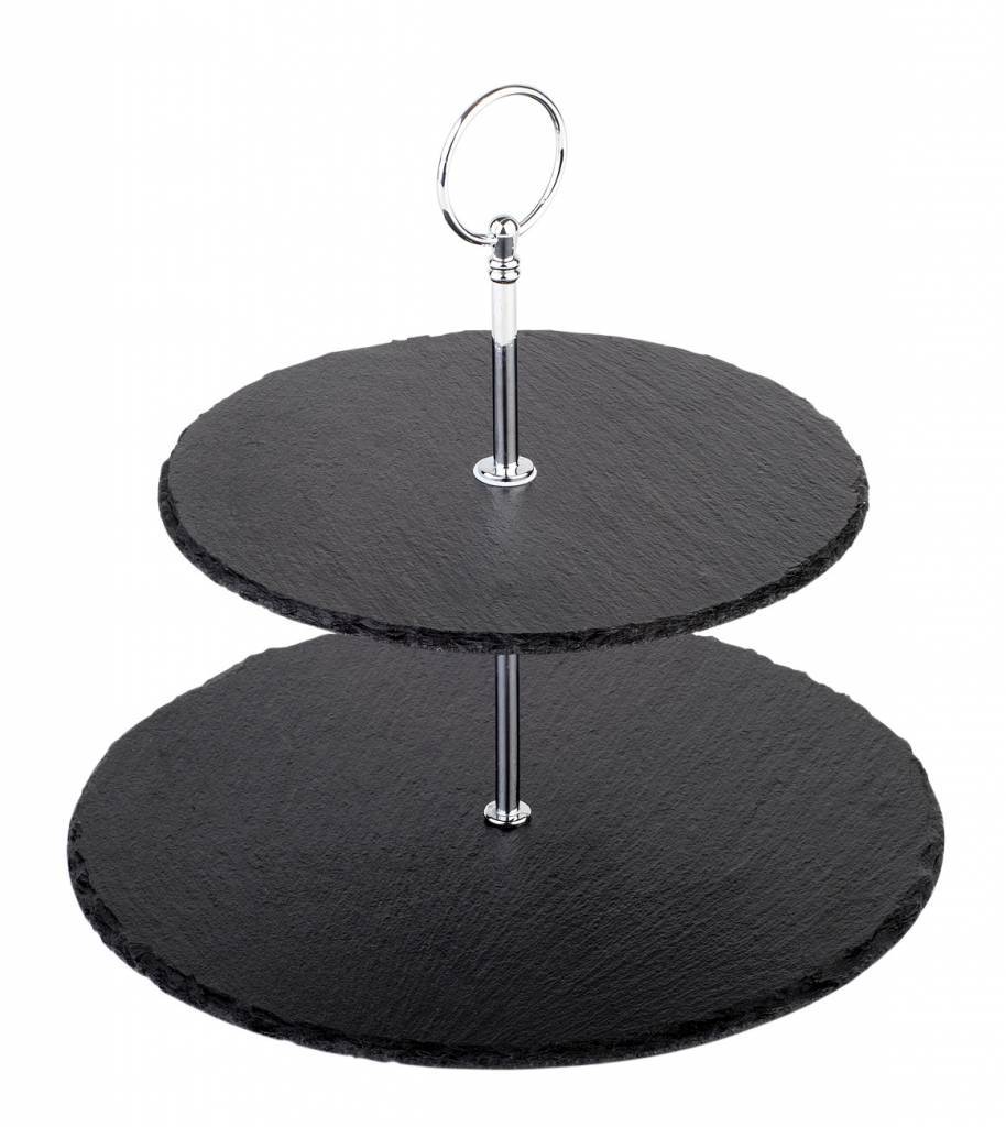 Buy Pastry Etageres Slate | 2 floors online - HorecaTraders