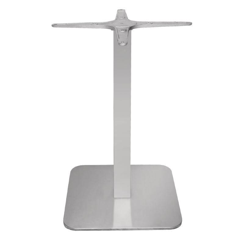 Buy square stainless steel table leg - 68 cm high online - HorecaTraders