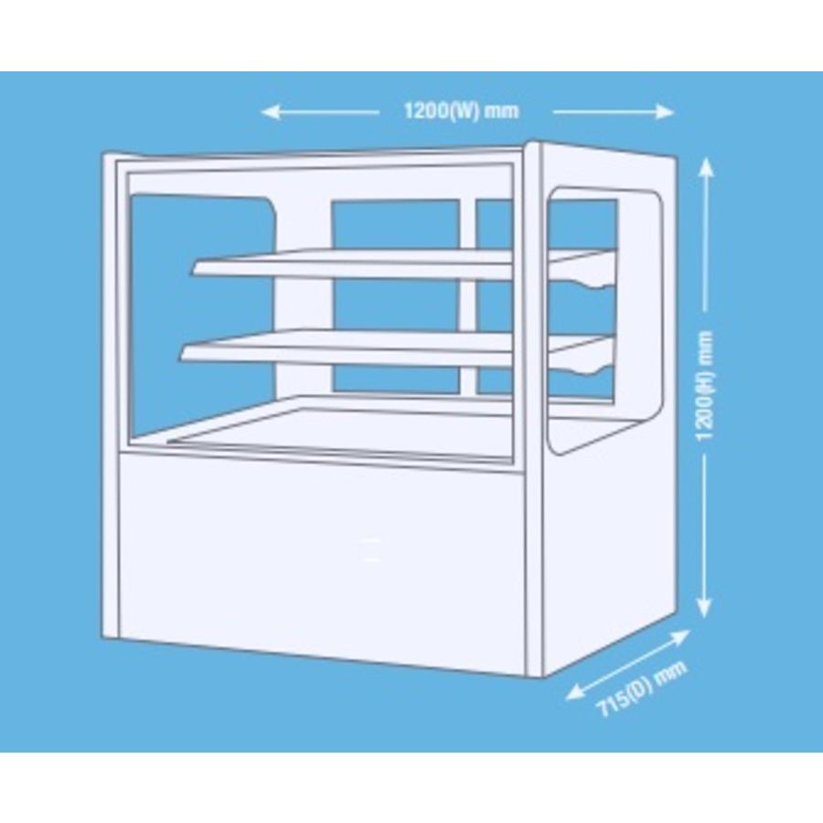 Refrigerated Glass Display Case 385ltr 120 H X W 68 D Cm Online Catraders
