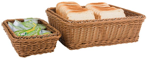 Buy Bread basket brown for buffet | 6 formats online - HorecaTraders