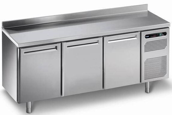 Buy Refrigerated workbench with 3 doors stainless steel | 182 x 70 x 86 ...