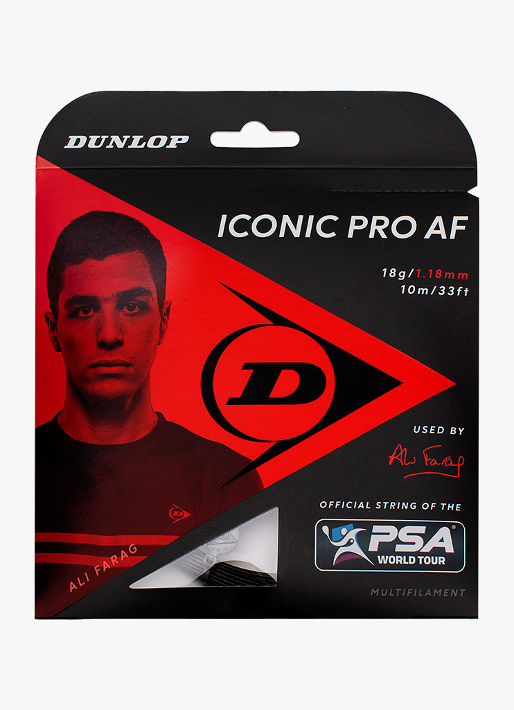 Buy Dunlop Iconic Pro AF Black 18G? - Squashpoint