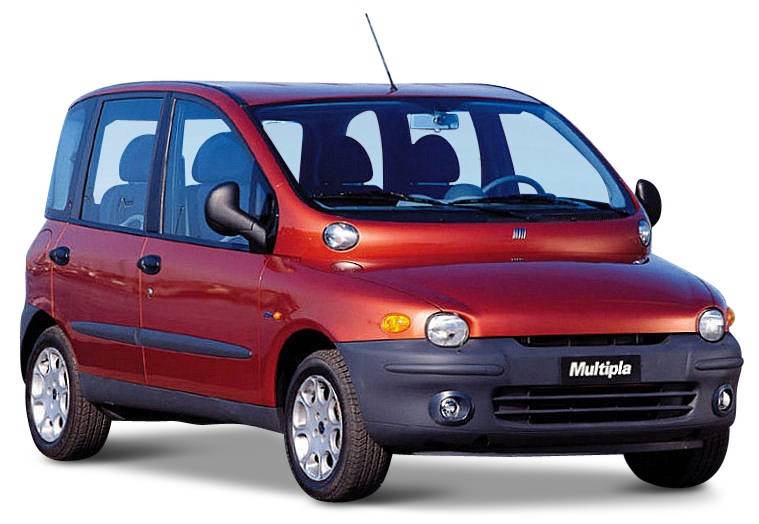 Rear window Fiat Multipla blue