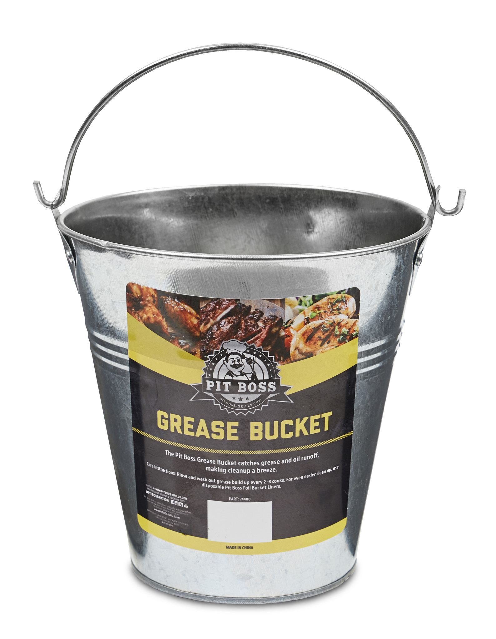 Vet opvang emmer voor smokers en pellet grills (Grease Bucket ...
