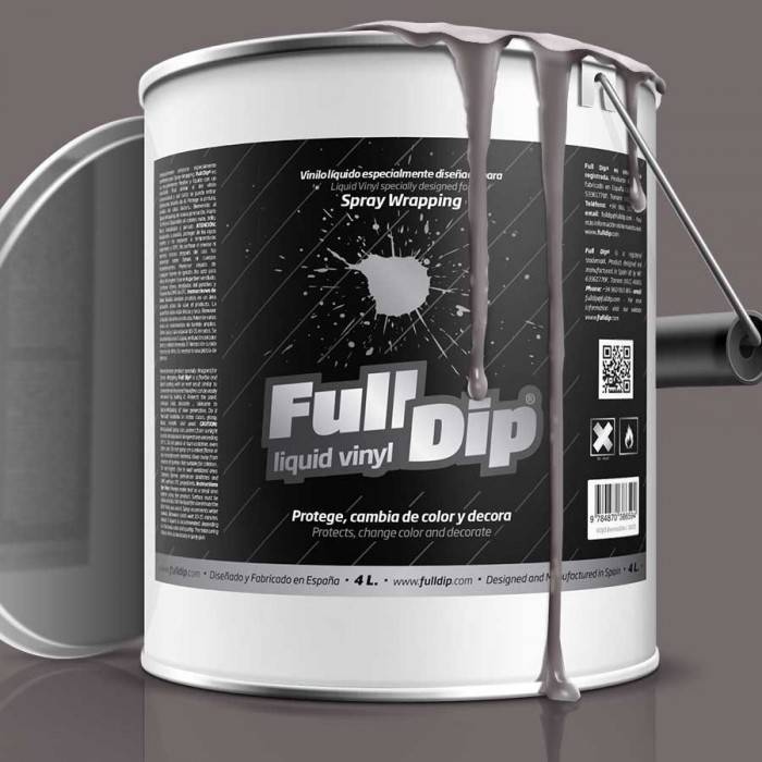 Full Dip 4 liter Gun metal mat - Spraydip.nl