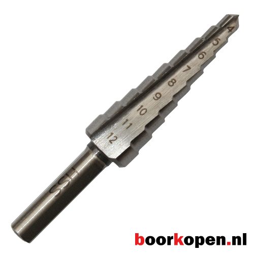 Stappenboor 4-12 mm - Boorkopen.nl