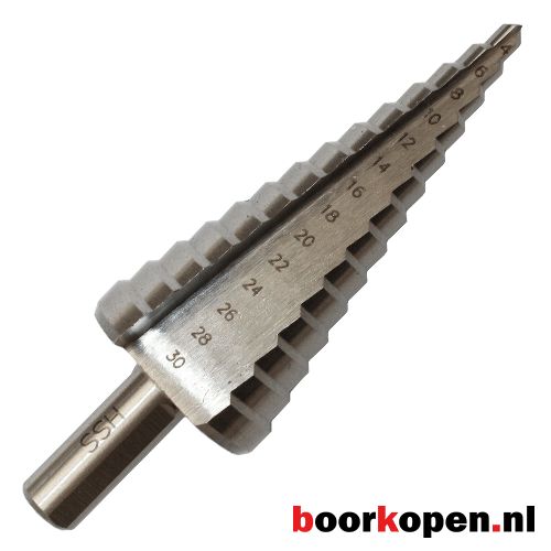 Stappenboor 4-30 mm - Boorkopen.nl