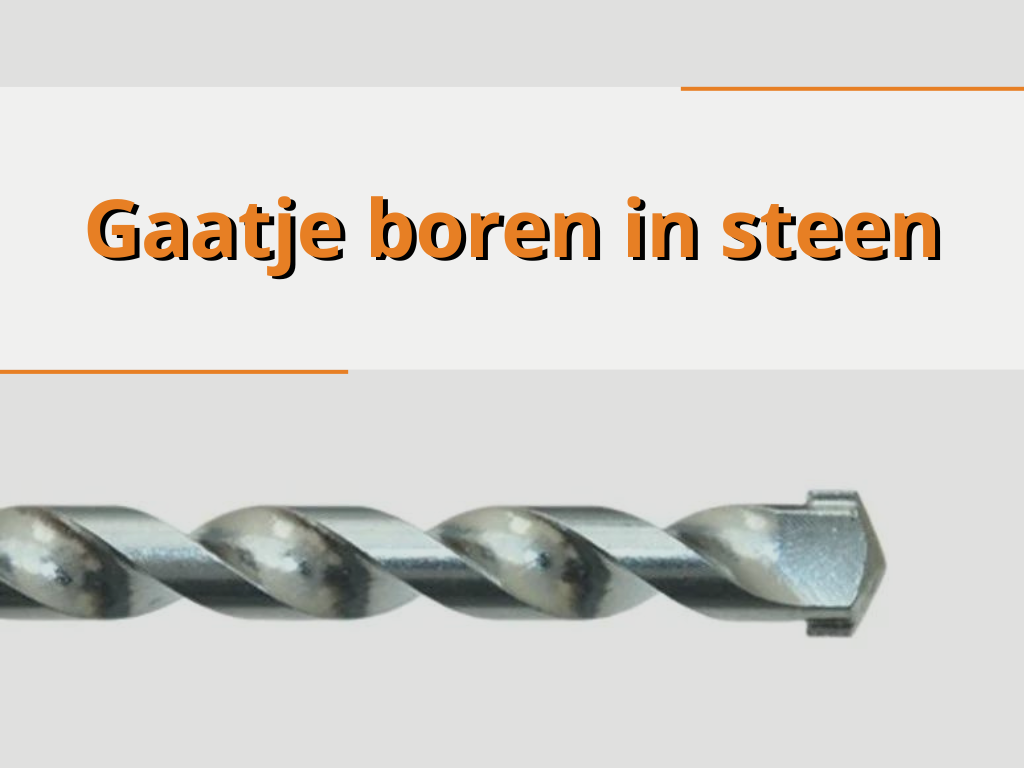 Gaatje boren in steen? Altijd de juiste boor op voorraad! - Boorkopen.nl