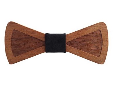 Holzfliege | Holz-Fliege mit geometrischem Muster - Bewoodz Onlineshop