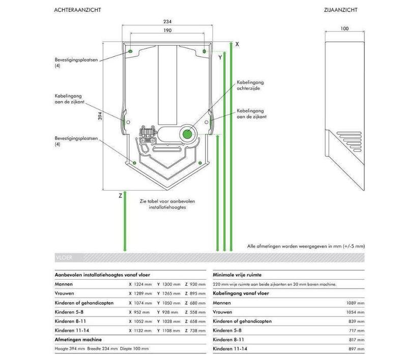 Dyson Airblade Händetrockner V | HU02 Neumodell | 35% Leiser | Grau/Nickel