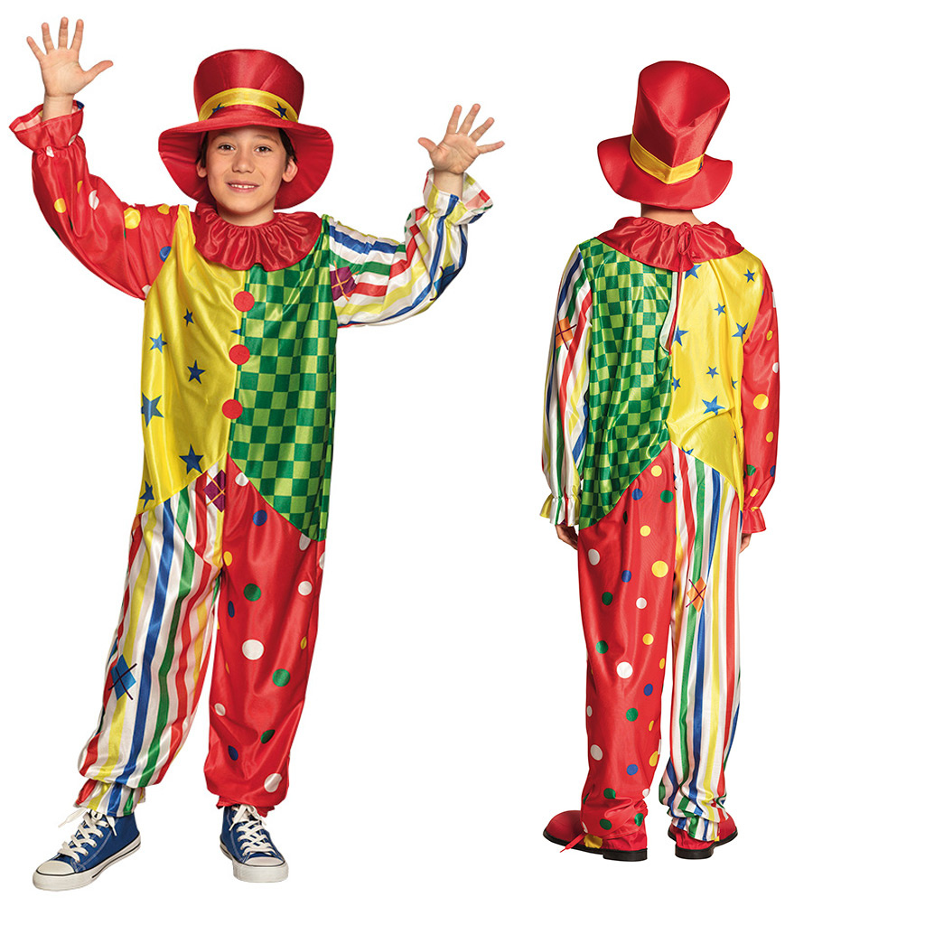 Jumpsuit Clownspak voor kinderen - Partycorner.nl