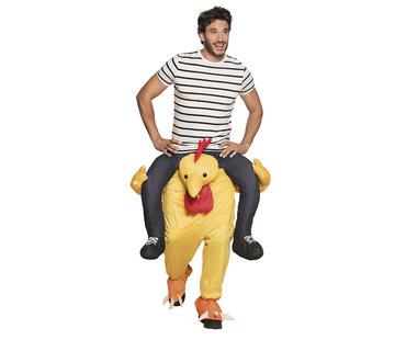 Instap kip kostuum volwassenen - Partycorner.nl