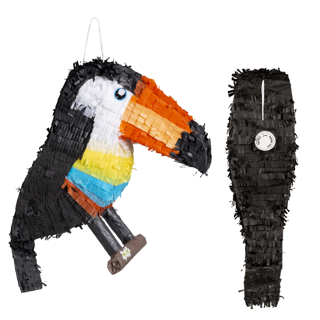 Papieren toucan piñata Hawaii - Partycorner.nl