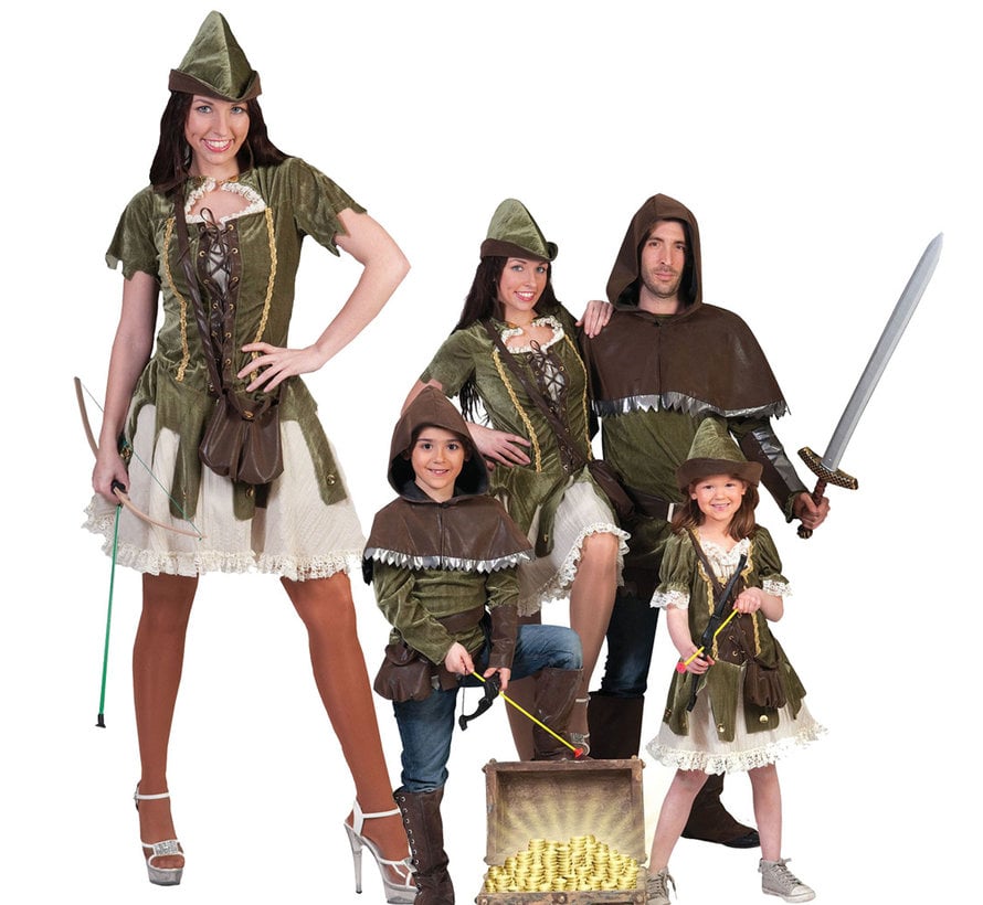 Robin hood kostuum dames grote maat - Partycorner.nl