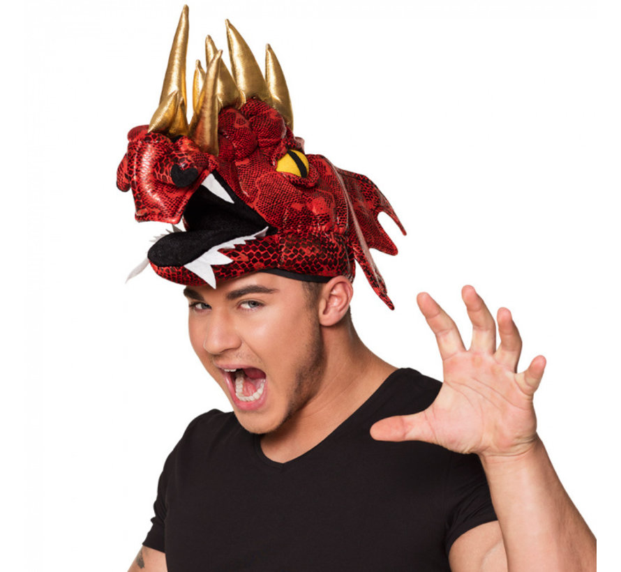 Chinese rode draak hoed - Partycorner.nl