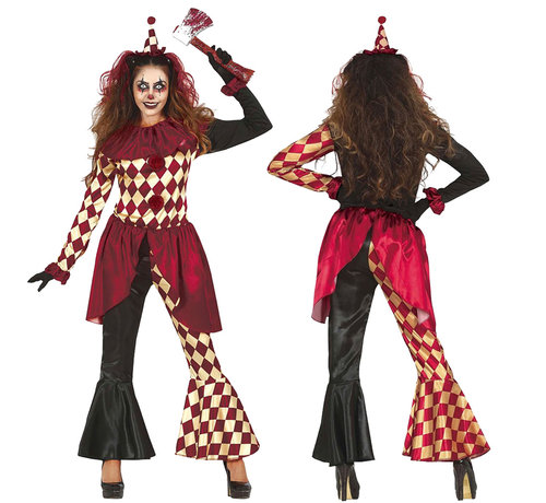 Pierrot Horror clown pak dames - Partycorner.nl